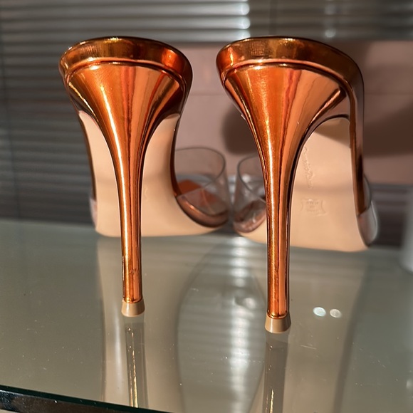 Gianvito Rossi | Shoes | Gianvitto Rossi Plexi Clear Metallic Mango ...